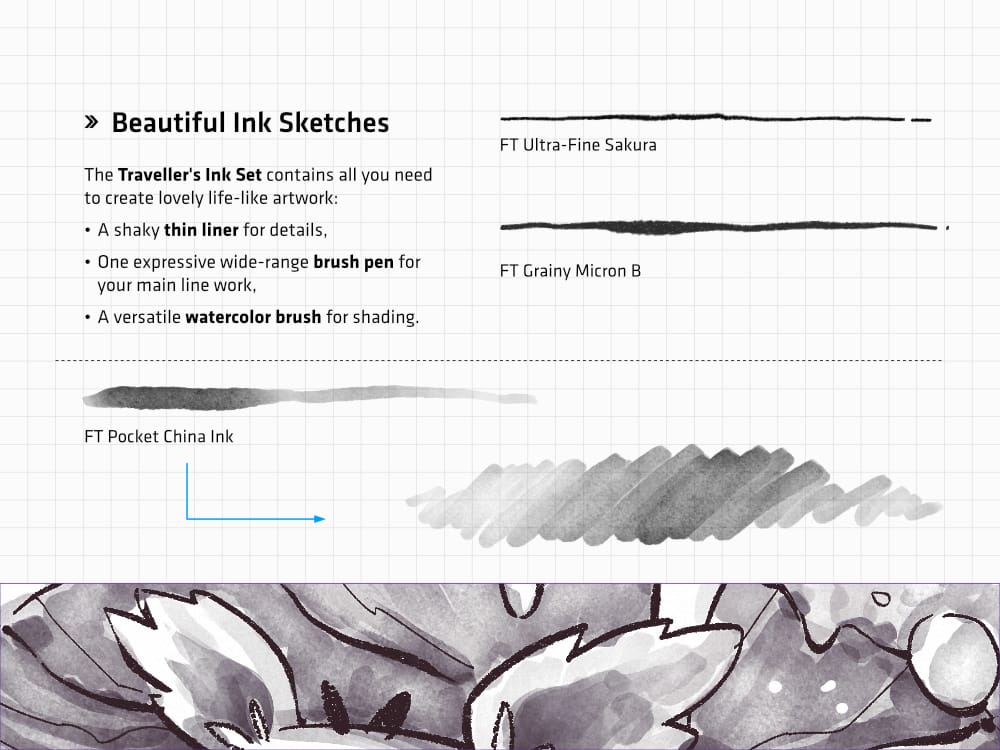 Traveller's Inking Set for Clip Studio - Frankentoon Studio