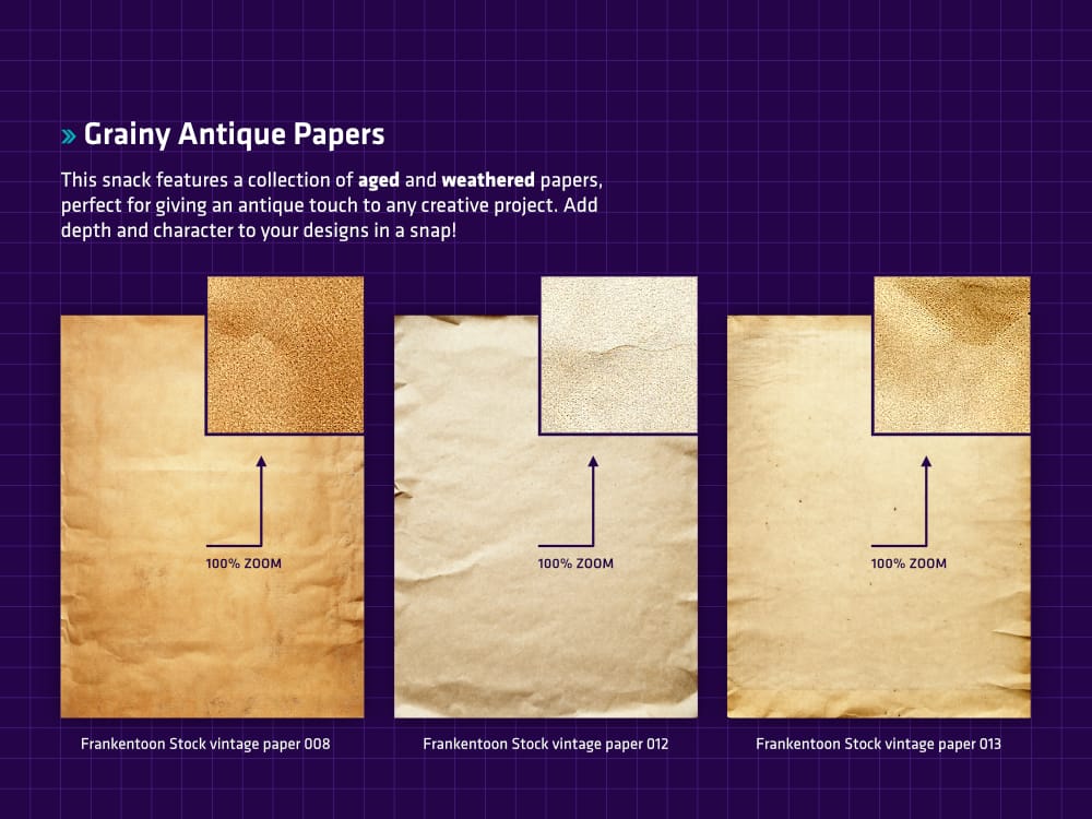 Vintage Papers Vol.2 Texture Pack - Frankentoon Studio
