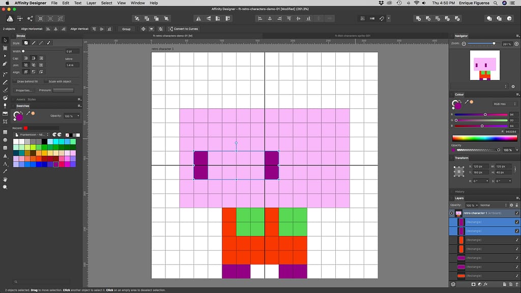 Emulating Retro Graphics In Affinity Designer Frankentoon Studio