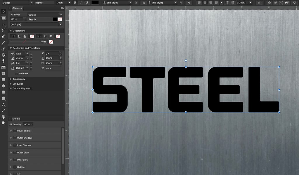 Introduction to Text Effects in Affinity - Frankentoon Studio