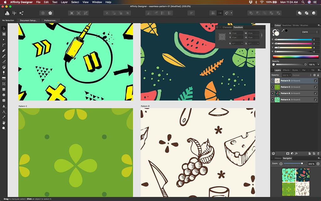 Creating a Patterns Library in Affinity Designer - Frankentoon Studio