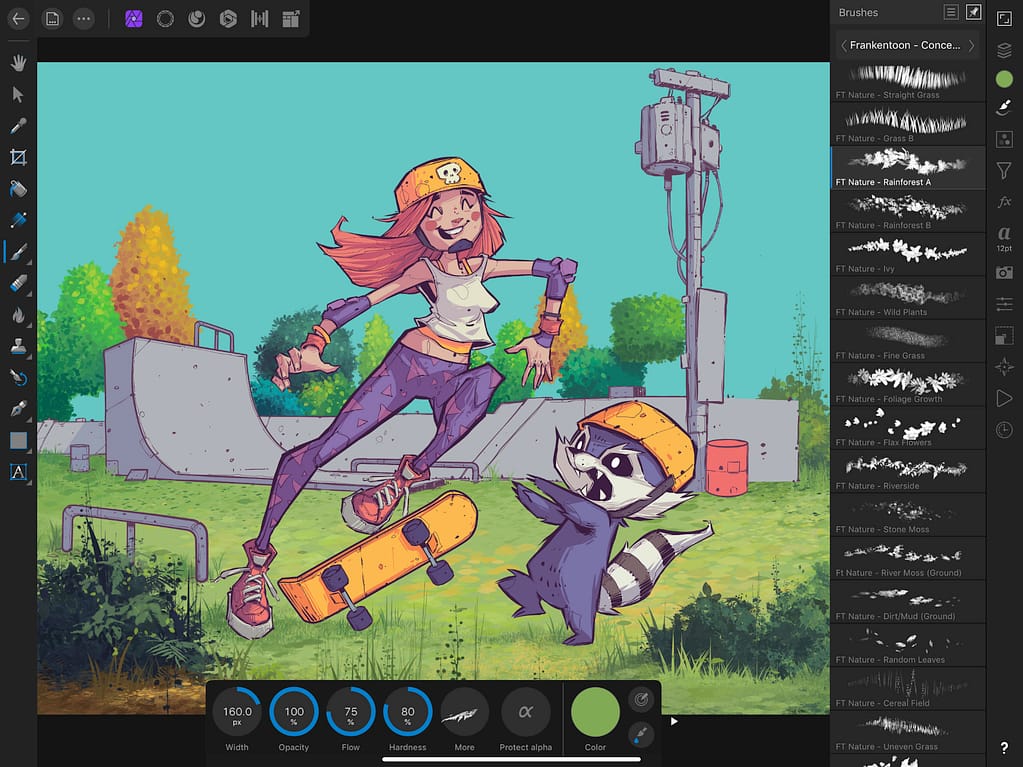 Break-down: Painting Nature elements in Affinity Photo for iPad ...