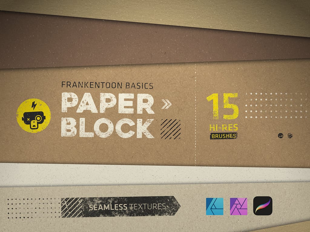 Paper Block Brush Pack - Frankentoon Studio
