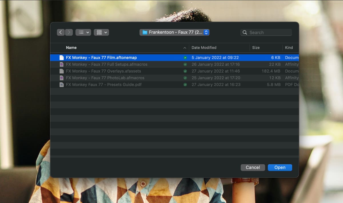 Importing Tone Maps into Affinity Photo - Frankentoon Studio