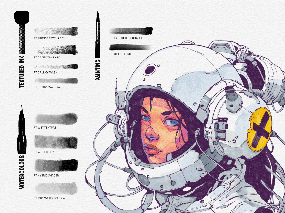 Dreadlines for Clip Studio Paint - Frankentoon Studio