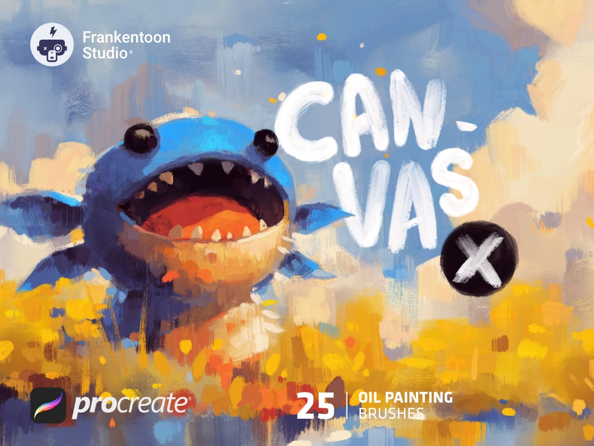 Canvas-X Procreate Brush Pack - Frankentoon Studio