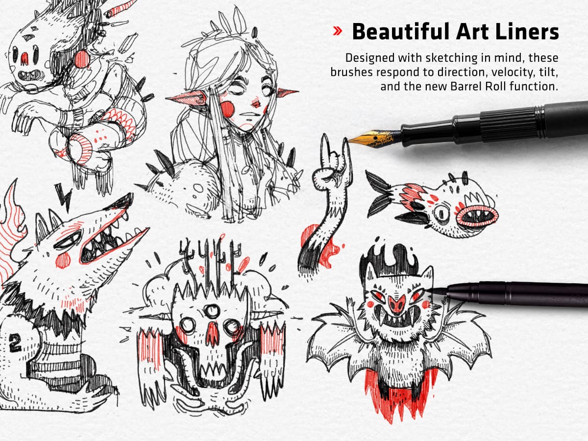 Sketch Kit for Procreate - Frankentoon Studio