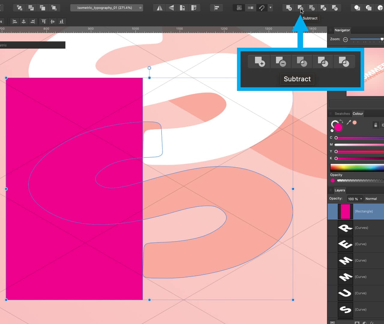 Creating Isometric Typography in Affinity Designer - Frankentoon Studio