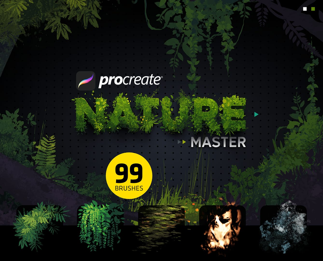 Nature Master for Procreate - Frankentoon Studio