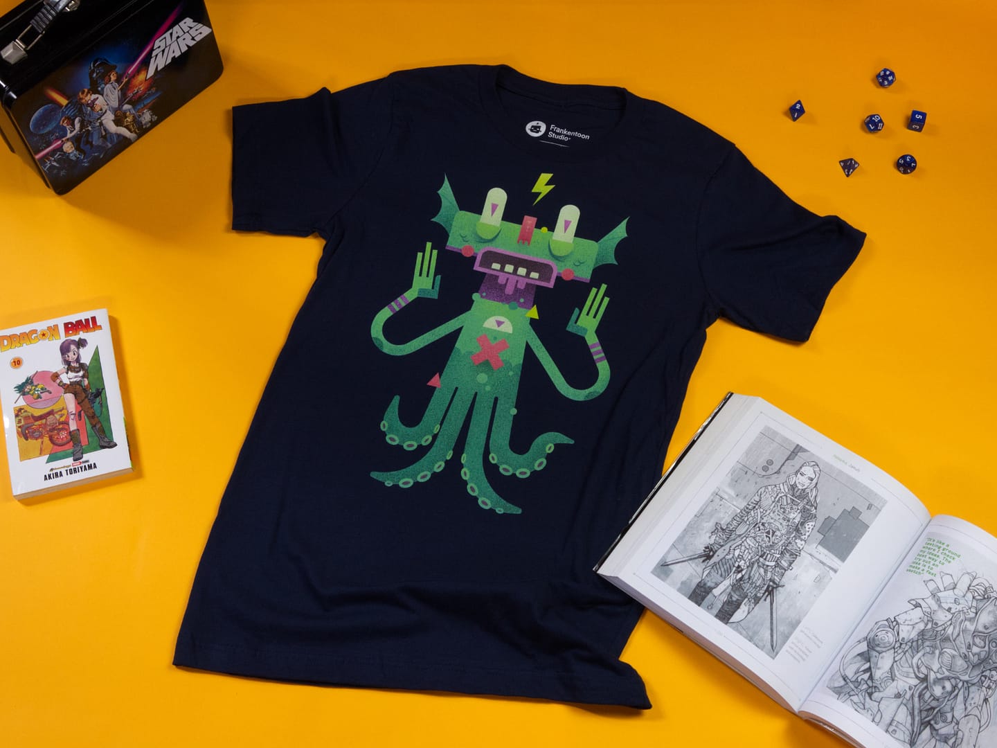 B-Movie Sea Monster Premium Tee - Frankentoon Studio