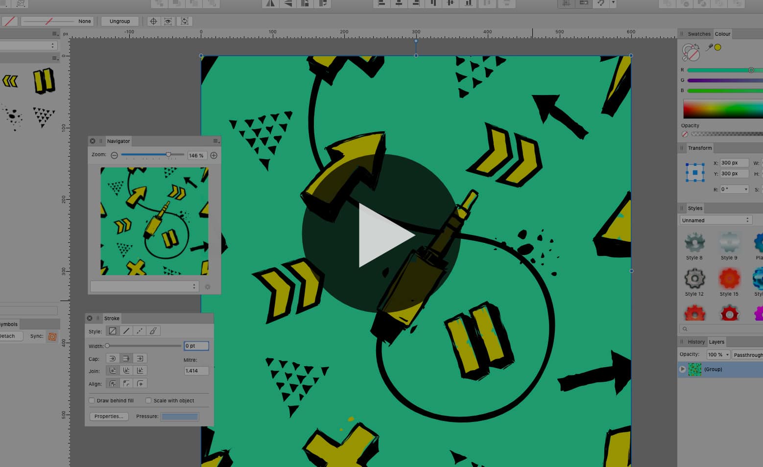 Creating Seamless Patterns in Affinity Designer - Frankentoon Studio