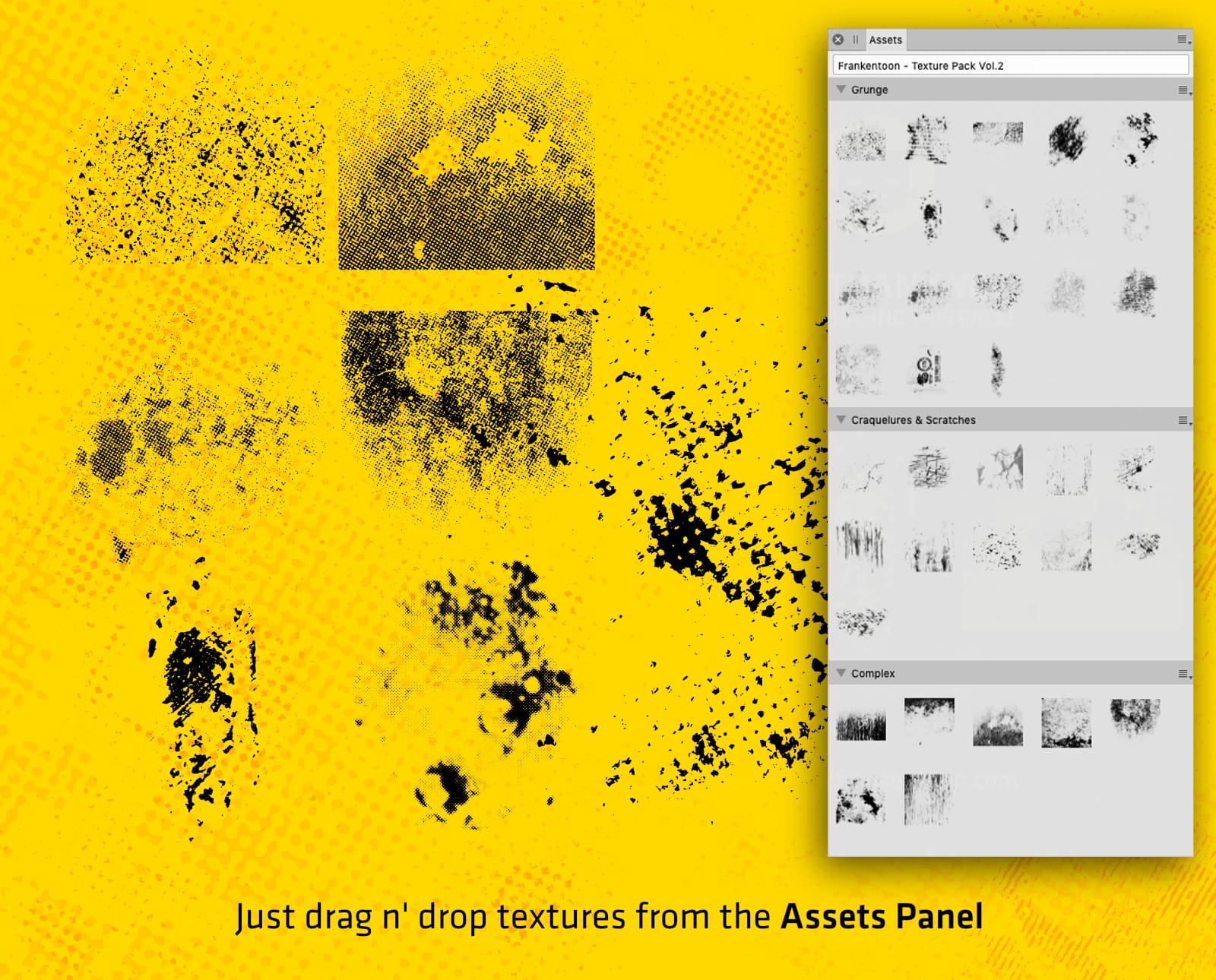 Texture Pack Vol. 2 for Affinity Designer - Frankentoon Studio