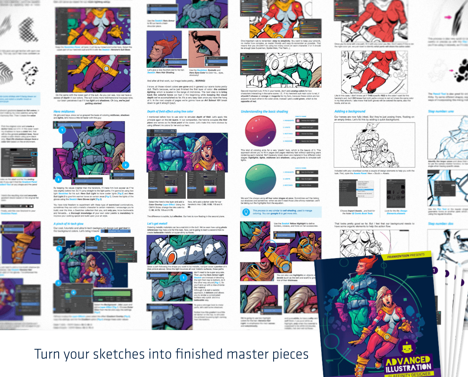 Advanced Illustration Vol.1 for Affinity Designer - Frankentoon Studio