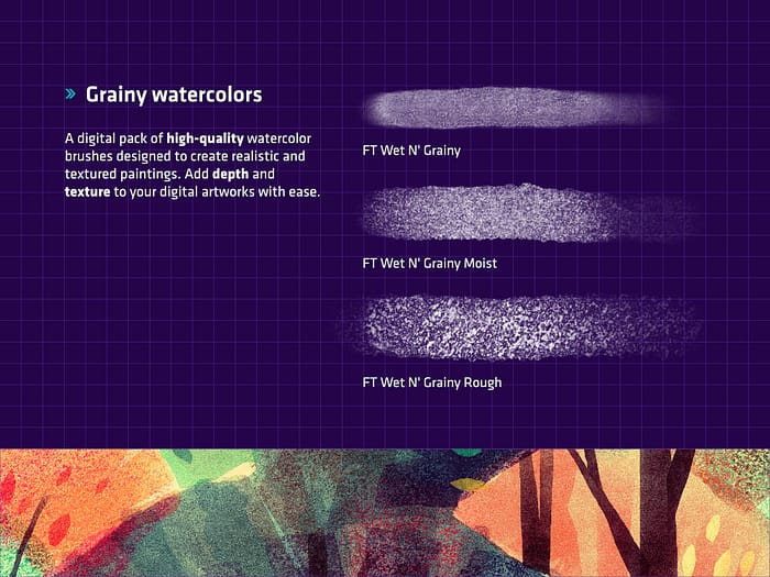 Wet N' Grainy for Procreate - Frankentoon Studio