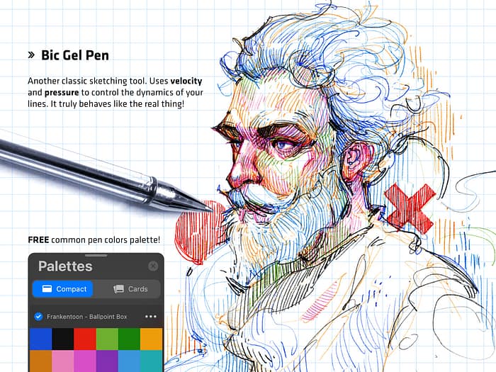 Sketch Pens for Procreate - Frankentoon Studio