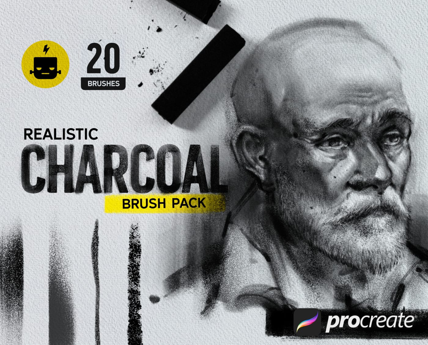 charcoal paper texture procreate