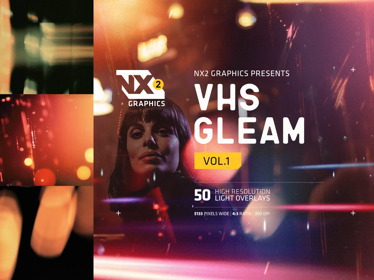 VHS Gleam Light Overlays Vol.1 - Frankentoon Studio