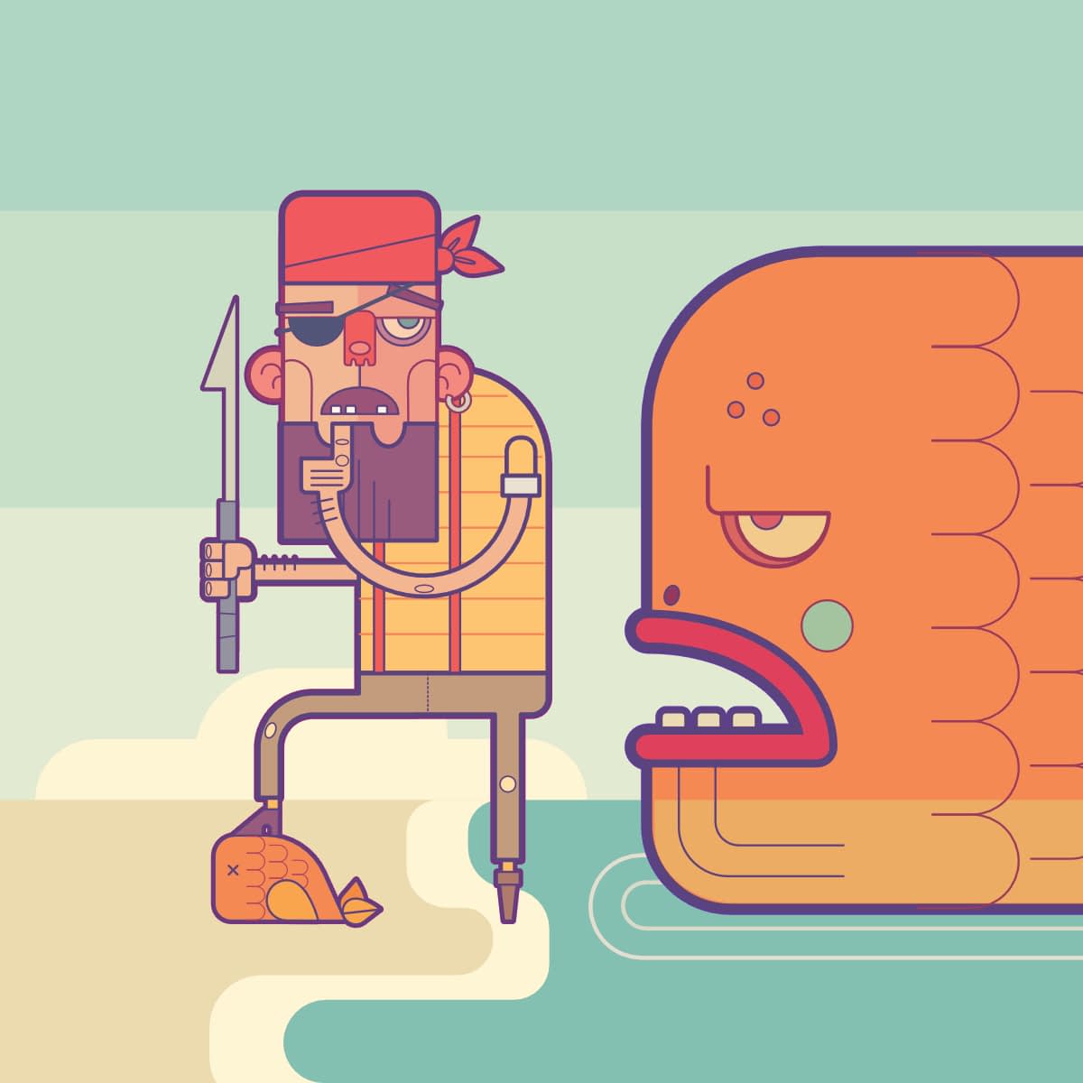 Create a funny pirate in Affinity Designer - Frankentoon Studio