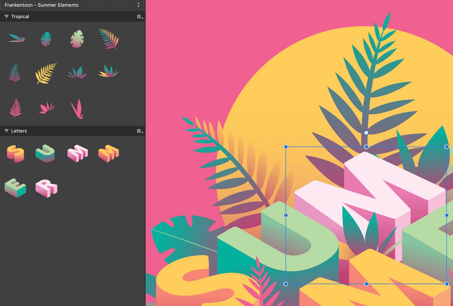 Creating Isometric Typography in Affinity Designer | Frankentoon Studio
