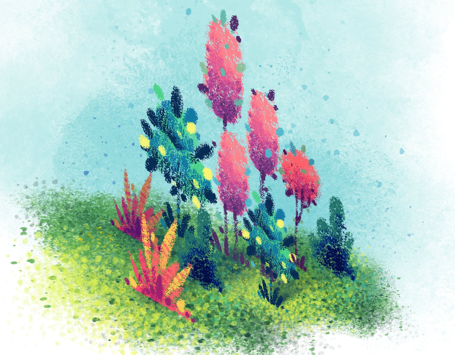 Organic Isometric Illustration Process in Affinity Designer for iPad ...